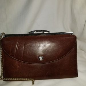 Bosca | Bags | B870 Bosca Mezza Luna Leather Brown Wallet | Poshmark